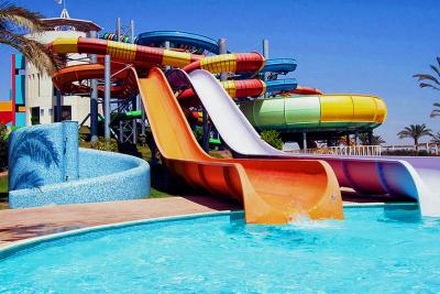 China Outdoor Water Park Adult Children Games Sport Equipment Fiberglass Spiral Slide For Kids for sale