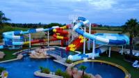 China Swimming Pool Water Play Equipment Fiberglass Water Slide For Adults for sale