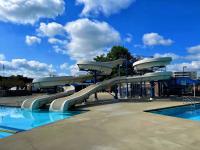 China Commercial Fiberglass Swimming Pool Aqua Game Fiberglass Water Slide for sale