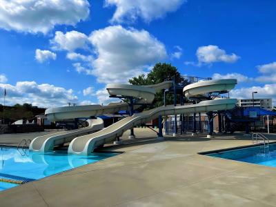 China Commercial Fiberglass Swimming Pool Aqua Game Fiberglass Water Slide for sale