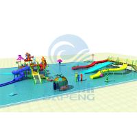 China Custom Outdoor Water Park Fiberglass Slide Set for 100-150 Kids | 6-8mm Thickness | ISO/CE Certified for sale