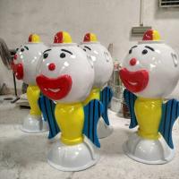 China Water Park Kids Water Splash Pad Equipment Big Head Clown for Children Swimming Pool for sale