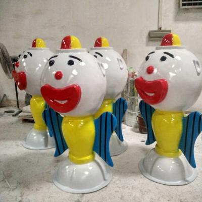 China Water Park Kids Water Splash Pad Equipment Big Head Clown for Children Swimming Pool for sale