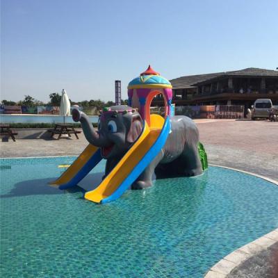 China Fiberglass Elephant Water Slide 2.8m Height 5.6m Length for Aqua Parks and Swimming Pools for sale