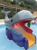 China Whale Fiberglass Water Slide 3.2m x 3.2m x 3.0m with 4Kw Pump for Children Aqua Playgrounds for sale