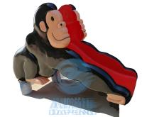 China Water Amusement Park Carnivals Chimpanzees Mini Swimming Pool Fiberglass Slide for sale