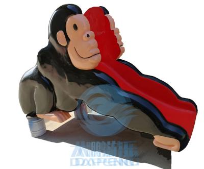 China Water Amusement Park Carnivals Chimpanzees Mini Swimming Pool Fiberglass Slide for sale