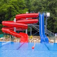 China Water House Fiberglass Water Park Large Swimming Pool Slide for sale