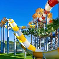 China Outdoor Swimming Pool Fiberglass Water Fun Game Slide for sale