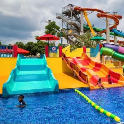 China Kids Swimming Pool Water Sports Games Equipment Fiberglass Water Slide For Kids for sale