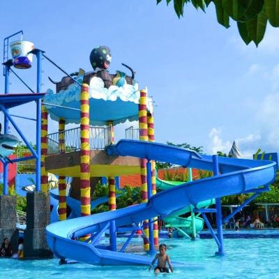 China Children In Ground Swimming Pool Ride Fiberglass Water Slide For Aqua Park for sale