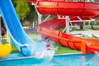 China Flying Style Fiberglass Swimming Pool Slide with 5 Meters Height 0.85 Meters Width and 15 Meters Length for Water Parks for sale