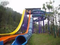 China Flying Style Fiberglass Swimming Pool Slide with 5 Meters Height 0.85 Meters Width and 15 Meters Length for Water Parks for sale