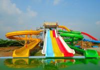 China Flying Style Fiberglass Swimming Pool Slide with 5 Meters Height 0.85 Meters Width and 15 Meters Length for Water Parks for sale
