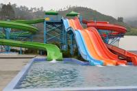 China Outdoor Fiberglass Water Slide with Height 5-12 m and Width 0.82-2.5 m for 1 Person Rider for sale