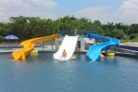 China Outdoor Fiberglass Water Slide with Height 5-12 m and Width 0.82-2.5 m for 1 Person Rider for sale