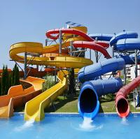 China Fiberglass Water Park Slide with 5-8 Years Without Fading 1 Year Warranty and Safe Board for High Speed Family Fun for sale