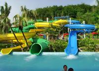 China Fiberglass Water Park Slide with 5-8 Years Without Fading 1 Year Warranty and Safe Board for High Speed Family Fun for sale
