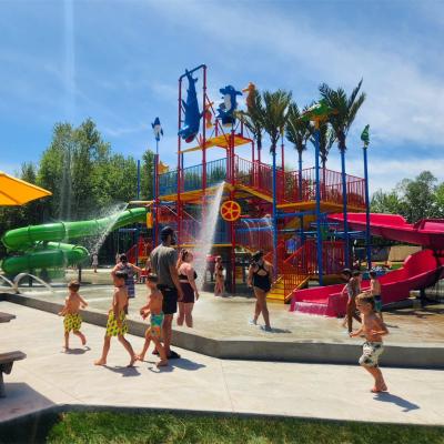 China Customizable Medium-Sized Playground Water Slide for All Ages with Fiberglass and Galvanized Steel Construction for sale