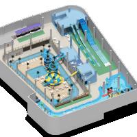China Customized 2500 Square Meters Indoor Aqua Park Design with 800-1000 People Capacity for All Ages for sale