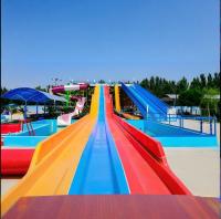 China Customized Dimensions Fiberglass Water Park Slide with 12 Years Usage Period and 1 Year Guarantee for sale