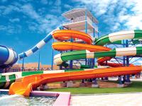 China Customizable Fiberglass Water Park Slide with 304 Stainless Steel Fasteners and 3D Rendering Design ISO Certified for Outdoor Swimming Pools for sale