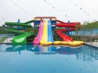 China High-Speed Fiberglass Water Slide with 12 Years Usage Period and 1 Year Guarantee for Water Parks and Swimming Pools for sale