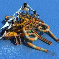 China Fiberglass Aqua Park Slide for sale