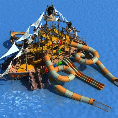 China Fiberglass Aqua Park Slide for sale
