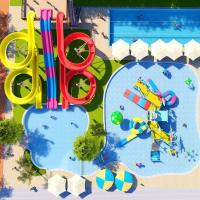 China Customized Aqua Park Commercial Outdoor Water Feature Equipment Kids Pool Play Equipment Water Park Slides For Sale for sale