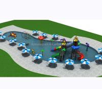 China Water Play Equipment Manufacturer Customized 350SQM Children Aqua Park Design for Hotel and Resort for sale