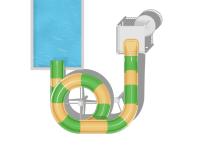 China Fiberglass Water Slide with Over 10 Years Service Life and Customized Size for Outdoor Family Fun for sale