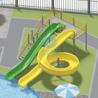 China Fiberglass Water Slide with Over 10 Years Service Life and Customized Size for Outdoor Family Fun for sale