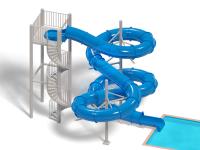 China 6m Height Commercial Water Slide with >150 Person Capacity and 30-60 Days Delivery for sale