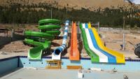 China Outdoor Fiberglass Water Park Slide with 6-8mm Thickness and Customized Size for Long Service Life Over 10 Years for sale