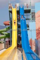 China Customized Size 6-8mm Thickness Fiberglass Water Park Slide with Over 10 Years Service Life for Outdoor Use for sale