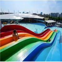 China High-Speed Racing Rainbow Fiberglass Slide for Commercial Water Parks with 30-60 Days Delivery for sale