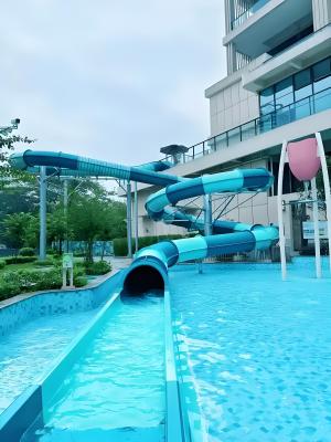 China High Capacity Custom Size Fiberglass Water Slide with Galvanized Steel Support for 30-60 Days Delivery for sale