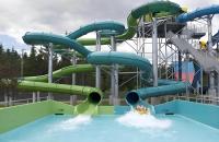 China High Capacity Custom Size Fiberglass Water Slide with Galvanized Steel Support for 30-60 Days Delivery for sale