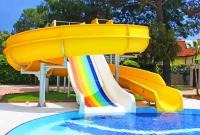 China Adult Spiral Combination Water Slide With Perfectly Designed Slide Color Customizable Suitable For Home Outdoor for sale