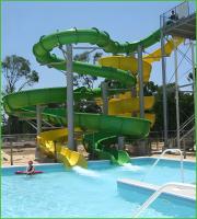 China 3D Design Pool Water Slide Customed Color Fiberglass Capacity Of 100KG Suitable For Adult And Child Water Games for sale