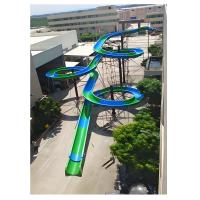 China 3D Design Pool Water Slide Customed Color Fiberglass Capacity Of 100KG Suitable For Adult And Child Water Games for sale