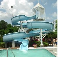 China 3D Design Pool Water Slide Customed Color Fiberglass Capacity Of 100KG Suitable For Adult And Child Water Games for sale