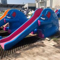 China Animal Fiberglass Water Play Splash Pad With Slide Customized Style Children Swimming Pool Use For Over 3 Years Old for sale