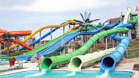 China Custom Designed Fiberglass Slide Suitable For Various Swimming Pool Types With A Lifespan Of 10 Years With 3D Design for sale
