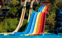 China Commercial Use Fiberglass Water Park Slide with 12 Months Warranty and 100-500kg Max Capacity for sale