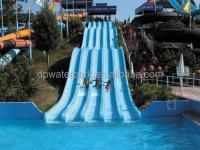 China Commercial Use Fiberglass Water Park Slide with 12 Months Warranty and 100-500kg Max Capacity for sale