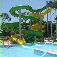 China 3D Design Pool Water Slide Customed Color Fiberglass Capacity Of 100KG Suitable For Adult And Child Water Games for sale