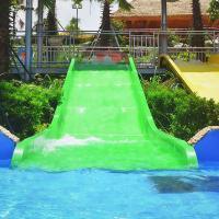 China Customized Colorful Water Slide Fiberglass Swimming Pools Suitable Family Small Amusement Park Gardens Inground Pools 2D Design for sale