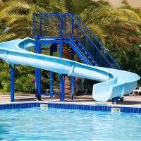 China Residential Swimming Pool Fiberglass Spiral Slide 12-Month Warranty For Adults Kids Aged 10+ for sale